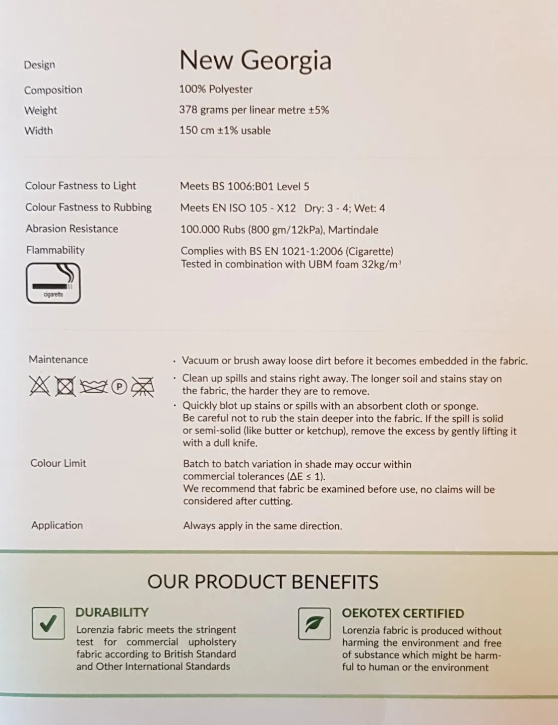 New Georgia Grenada 010 | Bahan Kain Office/Kantor | Purnama Chandra